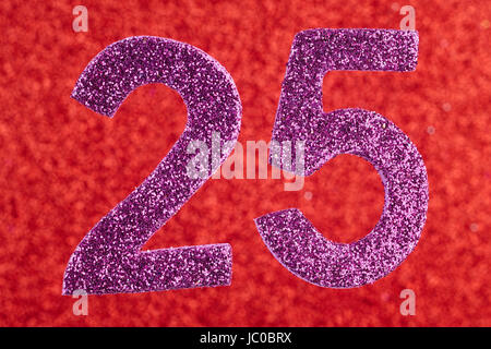 Number twenty purple color over a purple background. Anniversary ...