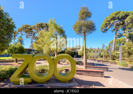 The main entrance to the Australian Zoo in Queensland, Australia Stock ...