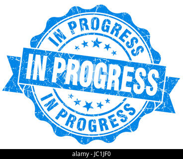 Work in progress grunge rubber stamp on white background, vector Stock ...