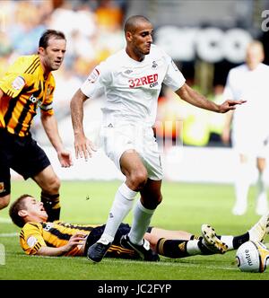 TOM CAIRNEY & DARREN PRATLEY HULL CITY V SWANSEA CITY KC STADIUM HULL ...