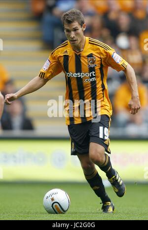WILL ATKINSON HULL CITY FC KC STADIUM HULL ENGLAND 07 August 2010 Stock ...