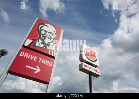 Burger King totem Stock Photo - Alamy