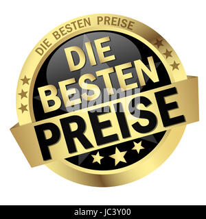 colored isolated button DIE BESTEN PREISE Stock Photo - Alamy