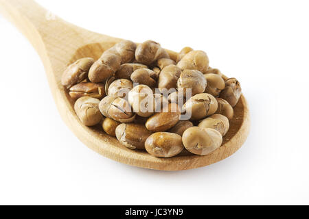 Roasted soybeans (soy nuts) isolated on white background Stock Photo ...