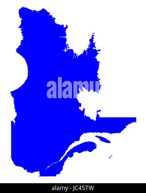 Karte von Quebec Stock Photo - Alamy