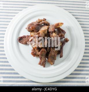 Delicious Beef Jerky or Deep Fried Marinated Beef Stock Photo - Alamy