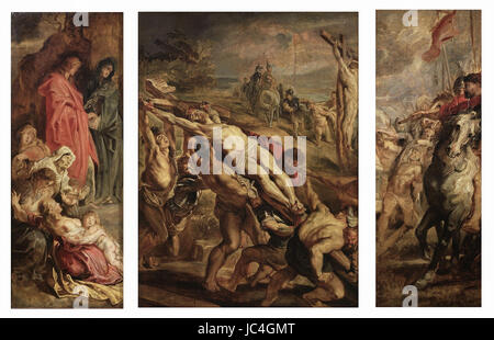 The Elevation of the Cross - by Peter Paul Rubens, 1611 Stock Photo - Alamy