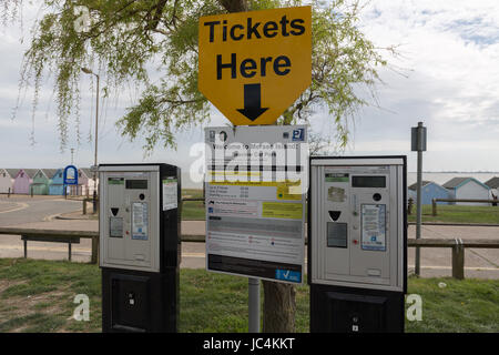 Seaview Car Park, West Mersea Stock Photo - Alamy