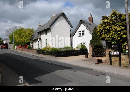 No 73 and 75 The Hill, Blunham, Bedfordshire, are thatched cottages ...