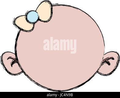 sketch draw faceless little girl Stock Vector Image & Art - Alamy