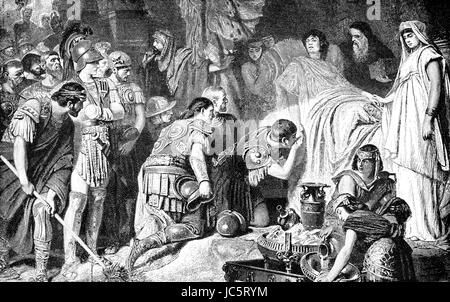 The death of Alexander III of Macedon, 356 BC – 323 BC, aka Alexander ...