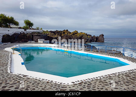 Swimming pool, Santo Antonio, Pico, Azores, Portugal Stock Photo - Alamy