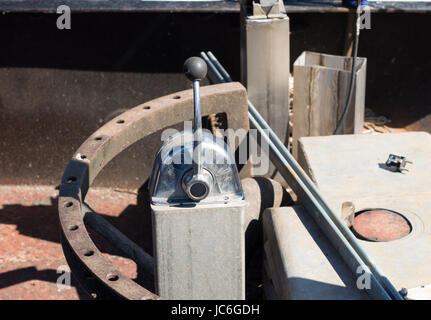 Old Ship Throttle Speed Control, Vintage Stock Photo - Alamy