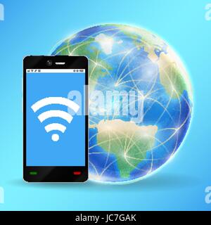 telephone phone button globe planet earth world telephone phone Stock ...