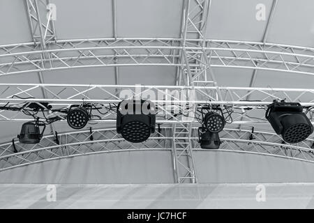 Ceiling truss with professional lighting equipment in the form of a ...