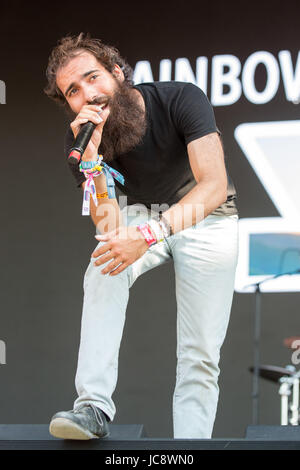 Sam Melo of Rainbow Kitten Surprise at The Sylvee on Febuary, 11 2019 ...