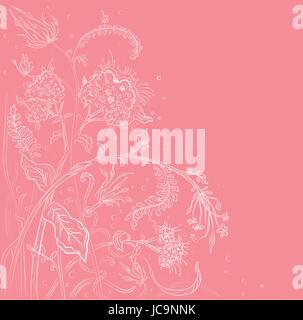 pink flower garden decoration nature Stock Vector Image & Art - Alamy