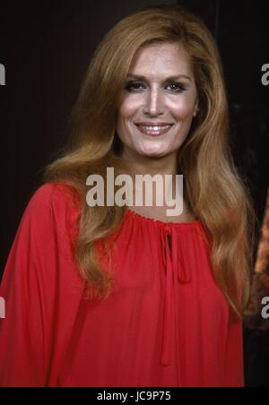 French singer Dalida posing in her house located 11bis rue d'Orchampt ...