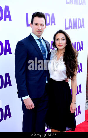 David Caves (left) attending the gala opening of the new London Academy ...