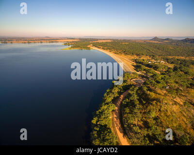 An aerial view of Mazvikadei dam Zimbabwe Stock Photo - Alamy