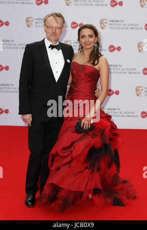 Jared Harris and Allegra Riggio attending the Virgin TV British Academy ...