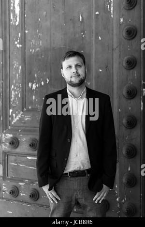 Portrait of Alexandre Devecchio (journalist) 04/10/2016 Â©Hannah ...