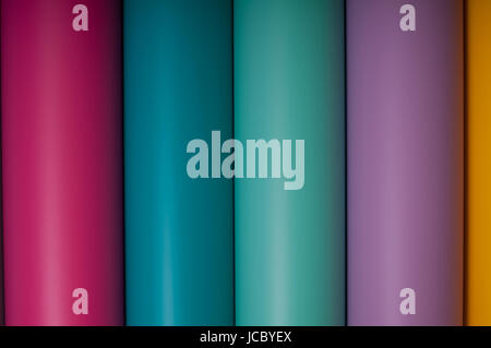 Colorful plastic film background in a row Stock Photo - Alamy