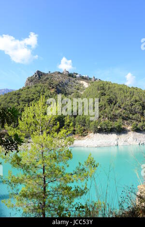 fast empty reservoir in guadalest - costa blanca - spain Stock Photo ...
