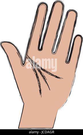 Outstretched hand gesture icon, simple style Stock Vector Image & Art ...