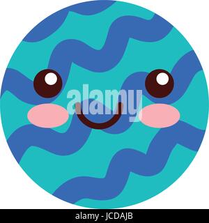venus planet kawaii character vector illustration design Stock Vector ...
