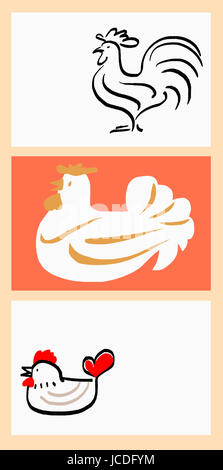 Chinese zodiac, chicken Stock Photo - Alamy