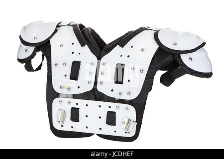 American football chest protection. Isolated on white background Stock ...