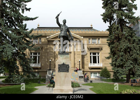 War Memorial outside of the Memorial Park Library in Calgary, Canada ...