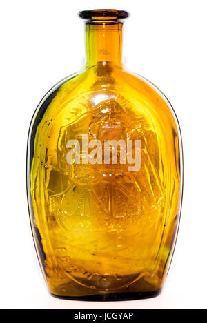 Amber-colored glass bottle Stock Photo - Alamy