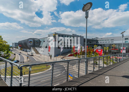 Entrance of the Nürburgring with Information and Parking house Stock ...