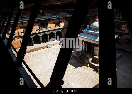 inside Patan Durbar Square museum, Patan, 2015, Nepal Stock Photo ...