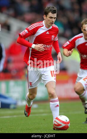 ADAM JOHNSON MIDDLESBROUGH FC MIDDLESBROUGH V CARDIFF CITY THE ...