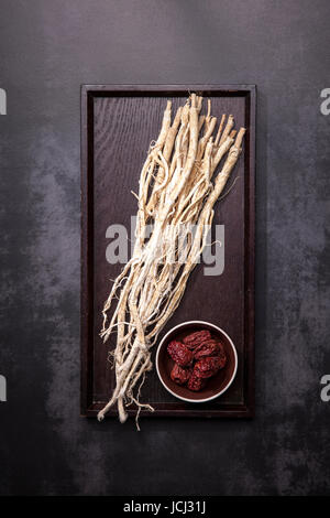 Traditional Korean medicine, milk vetch root Stock Photo - Alamy