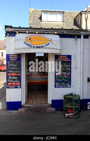 Arbroath smokies fish shop at Arbroath Harbour Scotland uk Stock Photo ...