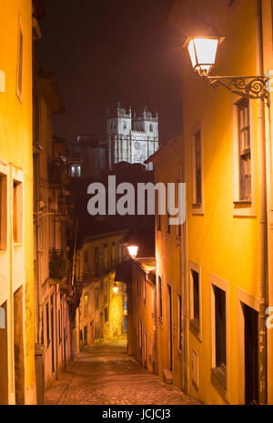 A view of an empty street at the world famous red light district due to ...