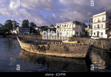 the Harbour in the city of Moroni in the Island of Comoros in the ...