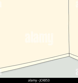 Empty hand drawn cartoon room background Stock Photo - Alamy