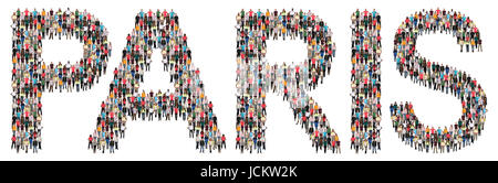 France map multicultural group of people integration immigration ...