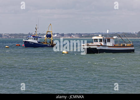 Nereida catamaran & Hampshire County Councils work boat for field ...