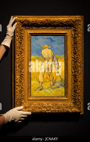 Le Moissonneur (d'apres Millet), Vincent van Gogh, 1889 Stock Photo - Alamy