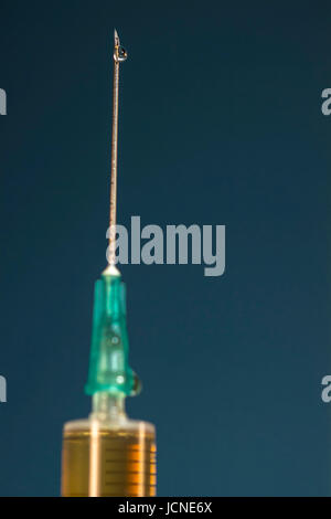 Tip of a Hypodermic Needle Stock Photo - Alamy