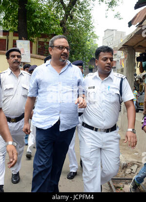 Kolkata, India. 16th June, 2017. Narada CEO, Mathew Samuel had tea at ...