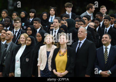 Pupils at Cockshut Hill School in Birmingham to form a heart-shaped ...