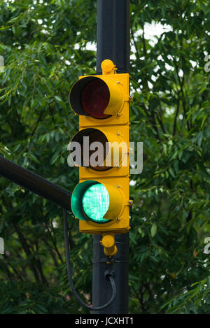 Green Traffic Light Signal, New York, United States of America Stock ...
