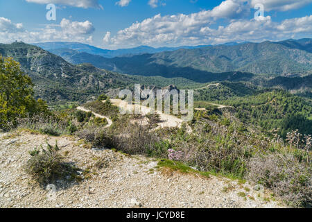 Mountain views, Geopark Area, Troodos Mountains, Limassol district ...